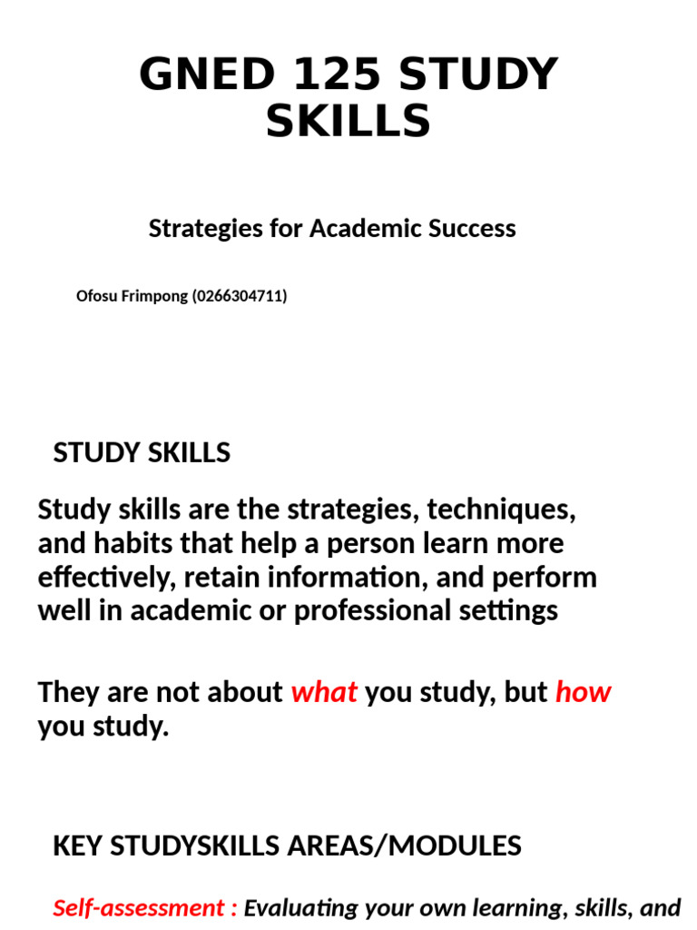 Study Skills | PDF | Study Skills | Memory