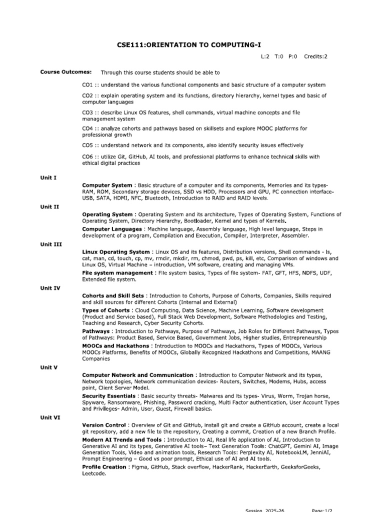 Cse 111 | PDF
