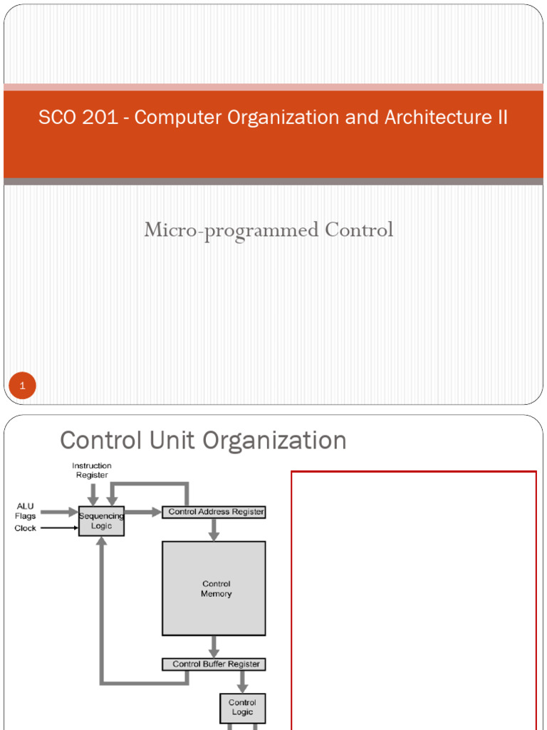 Lecture 7 - Micro-Programmed Control | PDF | Office Equipment ...