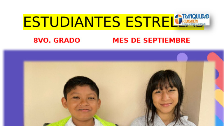 Estudiantes Estrellas 8vo. Grado | PDF