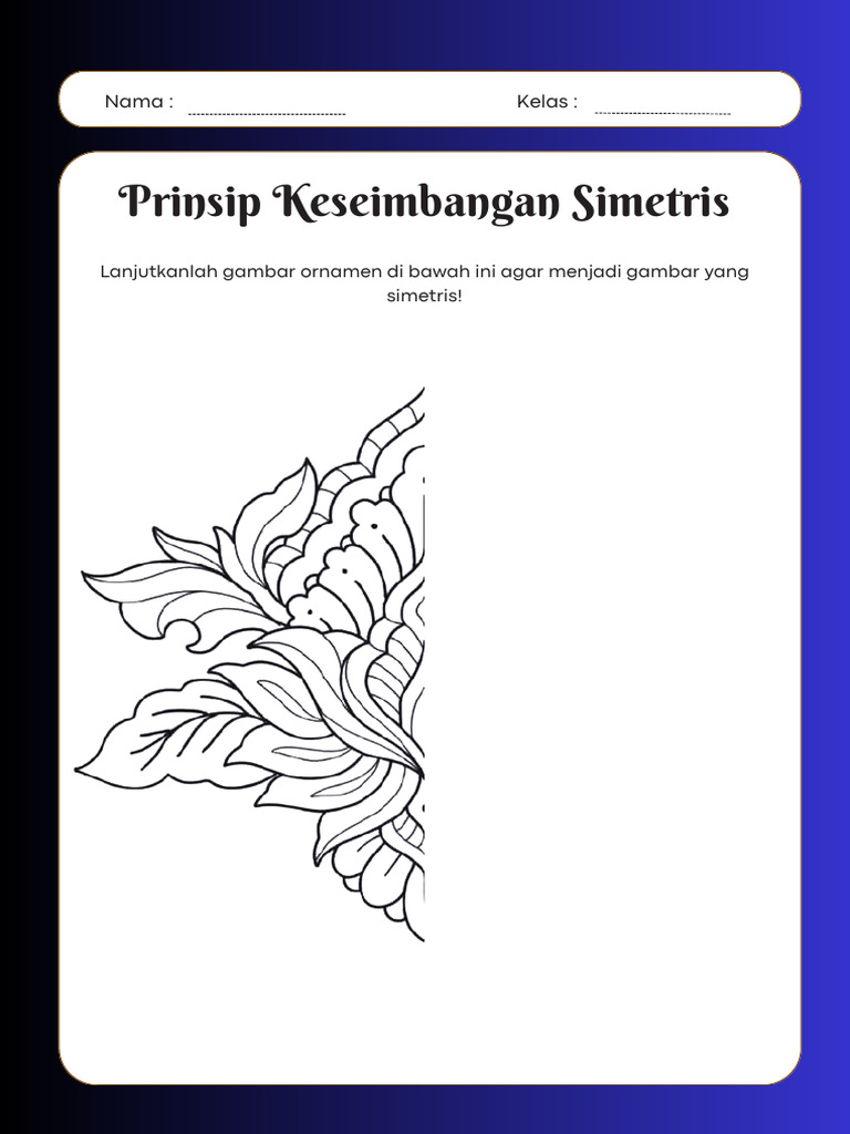 Gambar Ornamen Simetris untuk Kelas | PDF