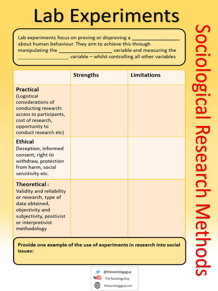 Lab Experiments in Sociological Research | PDF