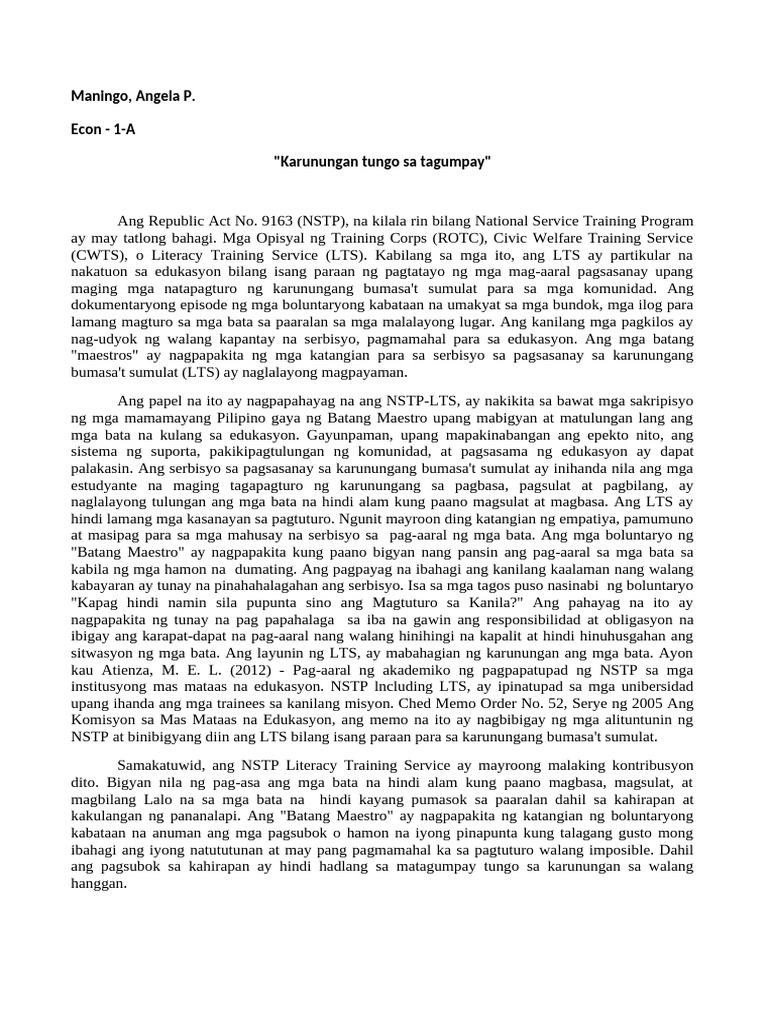 Maningo, Angela-WPS Office | PDF