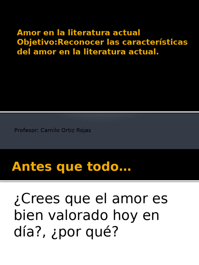 El Amor Como Se Ve en La Actualidad | PDF
