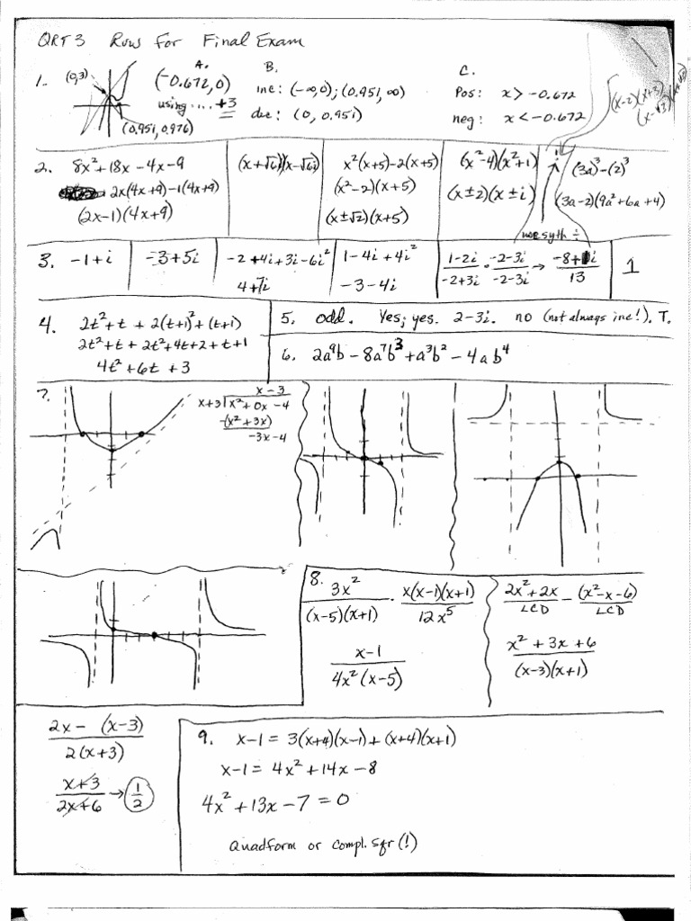 Algebra 2/Trig Final Exam Review | PDF | Sine | Angle