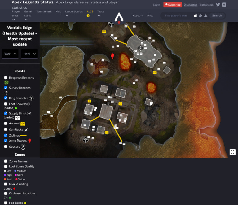 Worlds Edge (Health Update) - Most Recent Update Interactive Apex Map | PDF