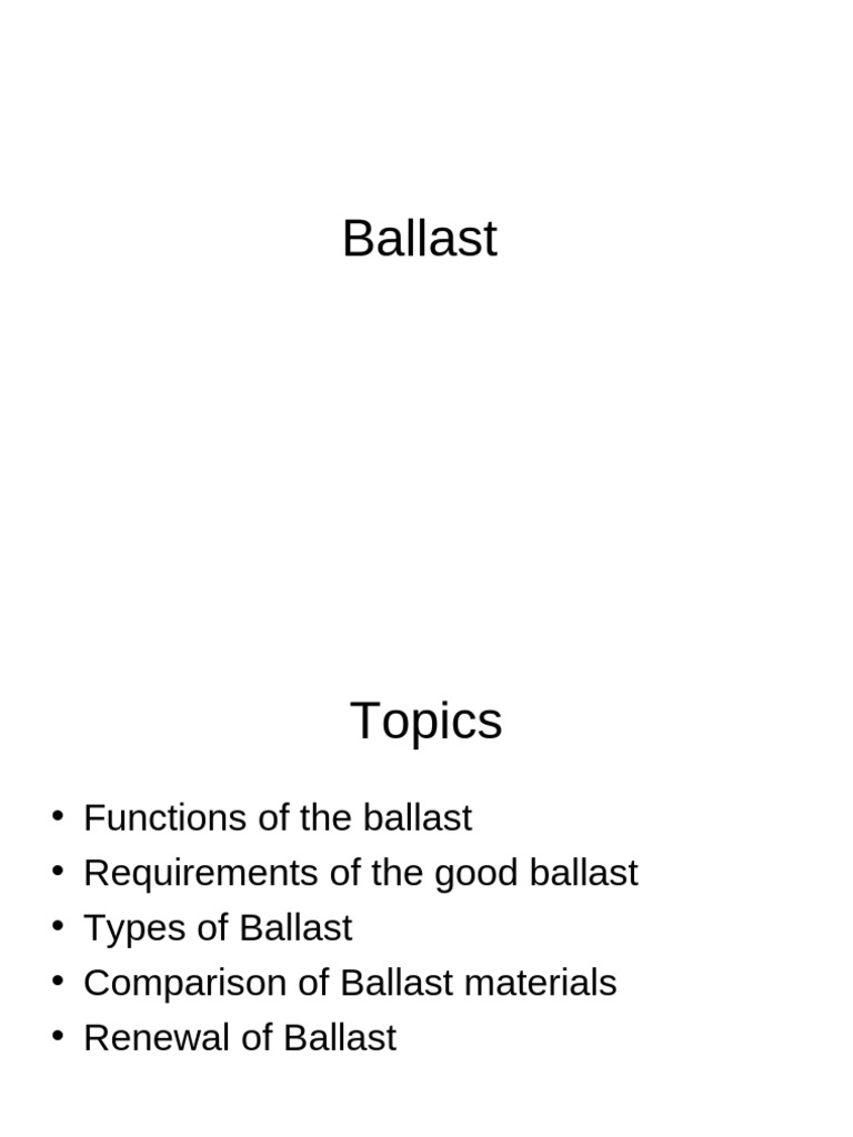 Types and Functions of Railway Ballast | PDF | Rock (Geology ...