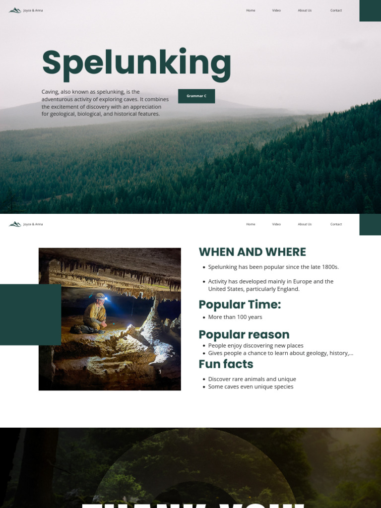 Spelunking: Exploring Caves and History | PDF