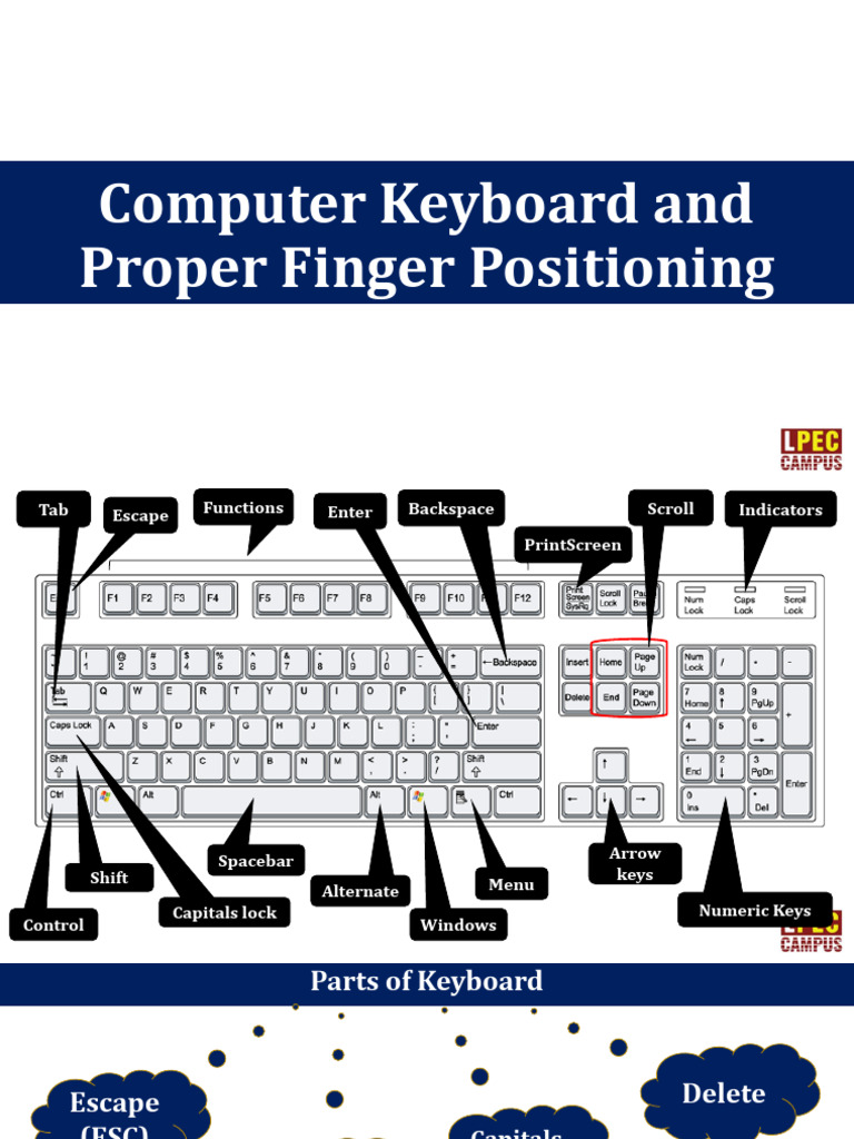 Keyboard and Proper Finger Positioning | PDF | Computer Keyboard ...