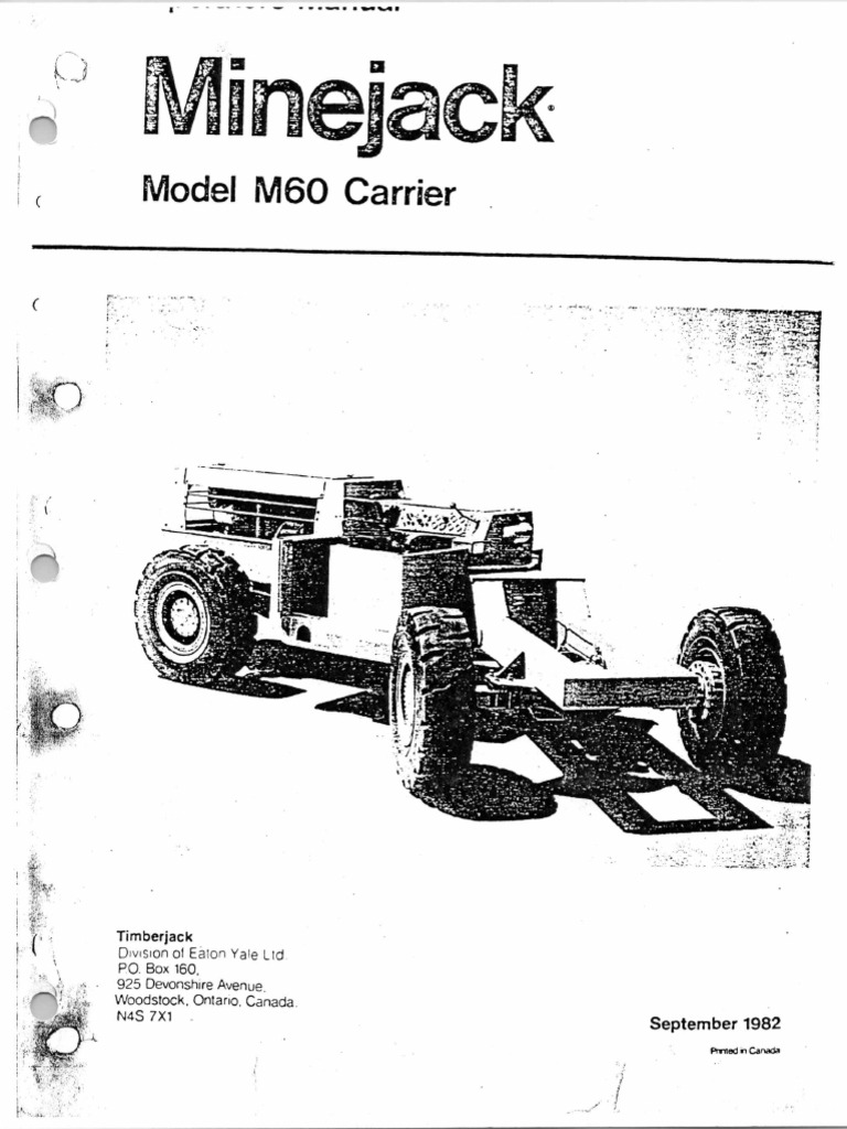 Manual de Operación Model M60 Carrier | PDF