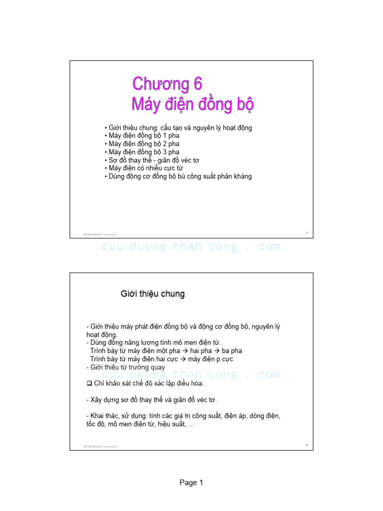 Bien Doi Nang Luong Dien Co Nguyen Xuan Cuong Chuong 6 May Dien Dong Bo ...