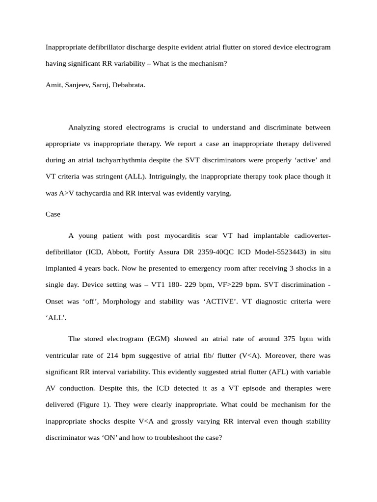 DB CORRECTED Inappropriate Shock | PDF | Cardiovascular Diseases ...