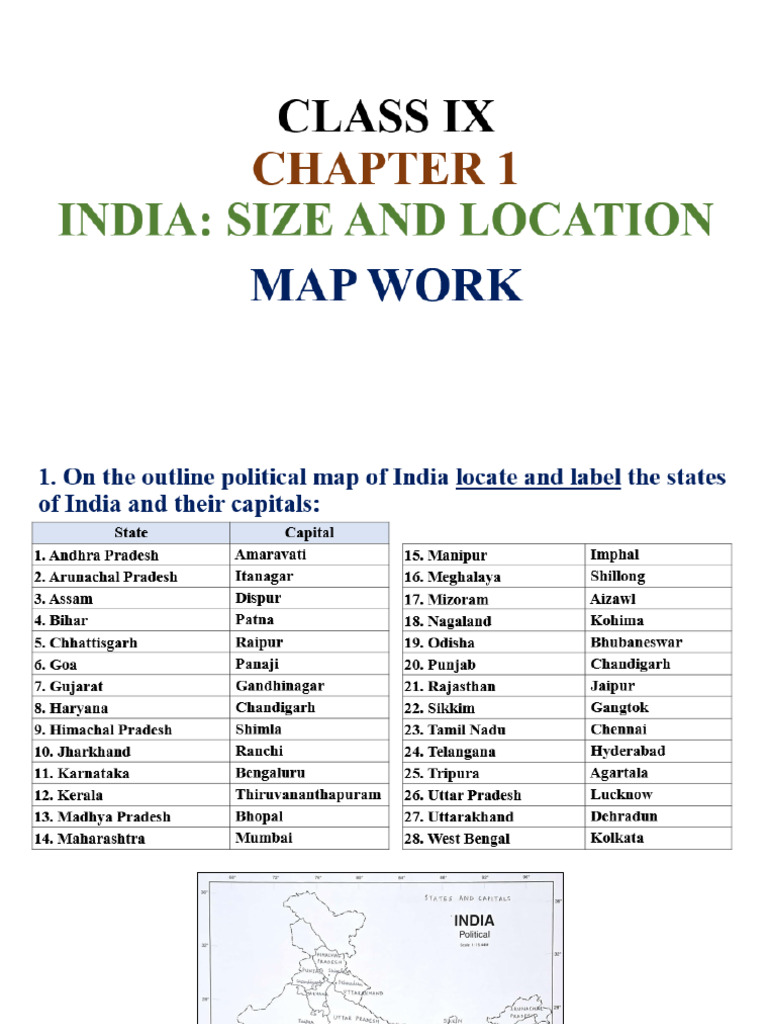 Class Ix Chapter 1 Map Work | PDF