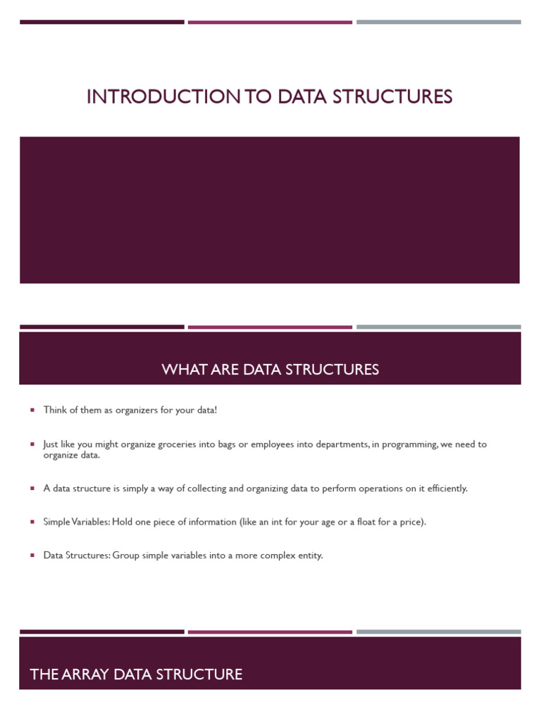 Lec 1 Introduction To DS CS | PDF | Integer (Computer Science) | Data