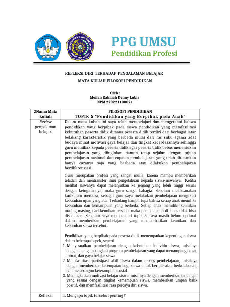 Artefak Filosofi Pendidikan | PDF