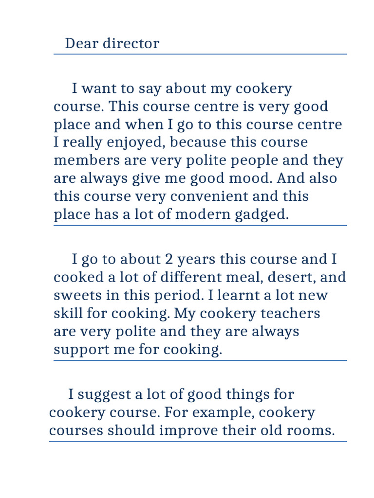 Dear Director | PDF