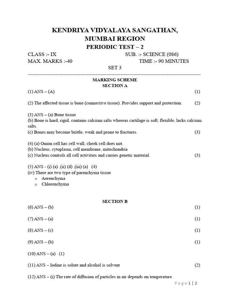 Science Class 9 Set 3 MS | PDF | Force | Physics