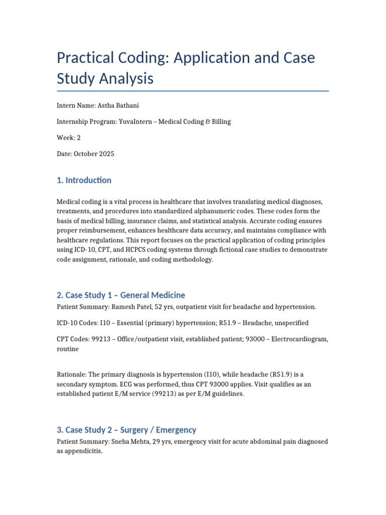 Week 2 Practical Coding Task | PDF | Health Care | Medicine