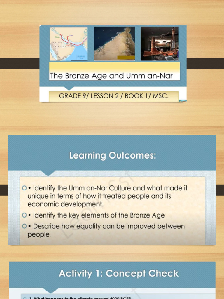 The Bronze Age and Umm An Naar | PDF
