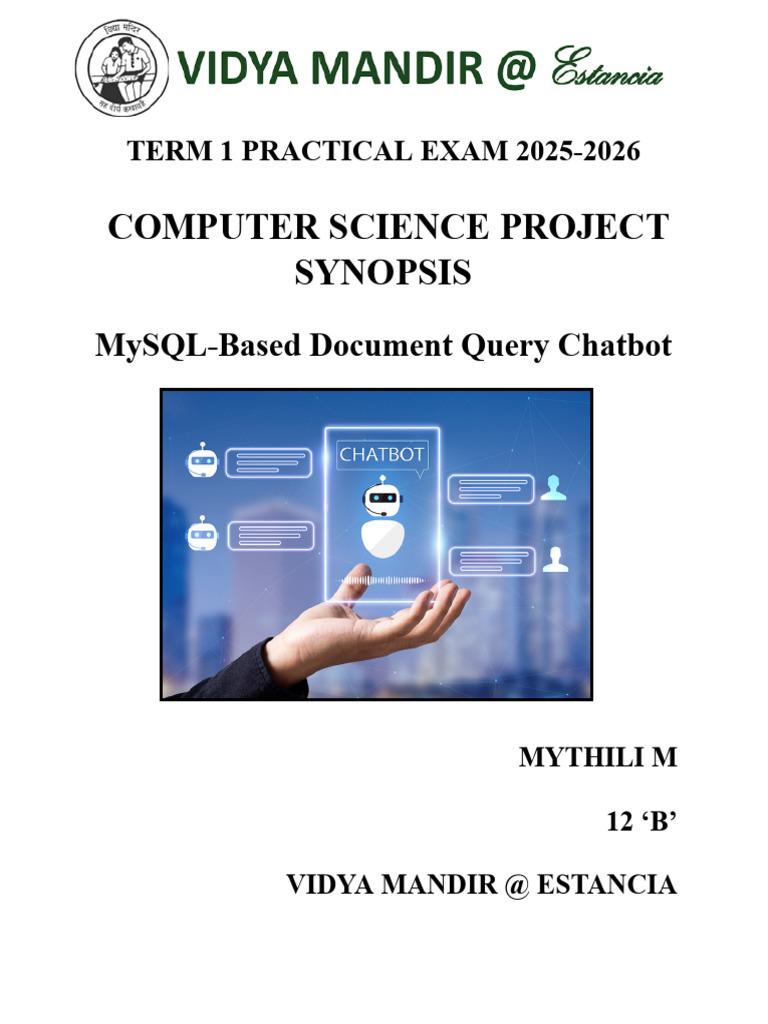 MySQL Document Query Chatbot Project | PDF | Databases | Artificial ...