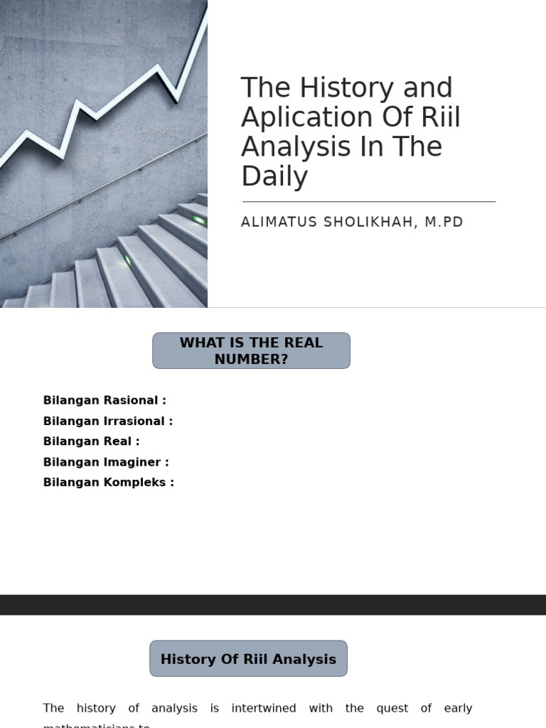 The History and Aplication of Riil Analysis in | PDF | Mathematical ...
