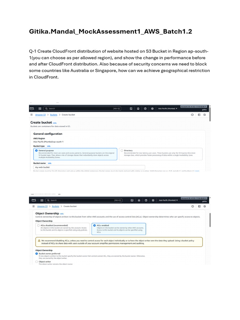 Gitika.mandal MockAssessment1 AWS Batch1.2 | PDF