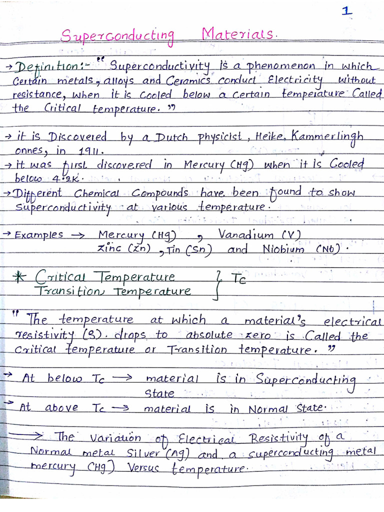 Unit 6 Superconductivity Pdf