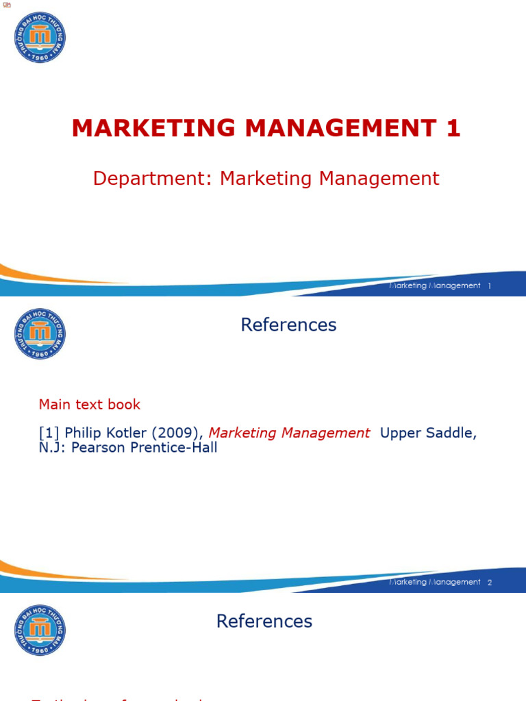 Marketing Management 1 Eng Ver 11.06.2025 BM | PDF | Marketing | Brand