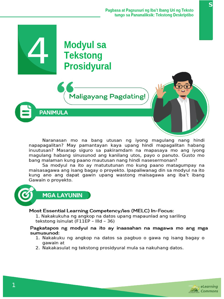 4th Quarter Lesson 1 | PDF