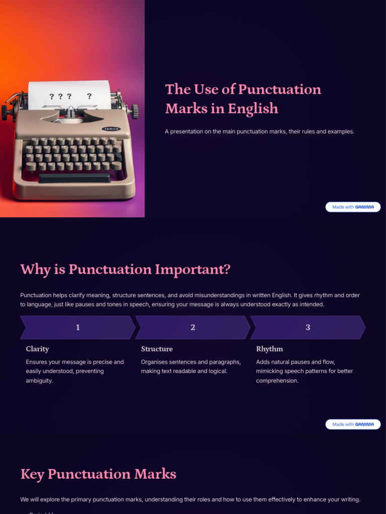 Mastering English Punctuation Marks | PDF | Punctuation | Writing