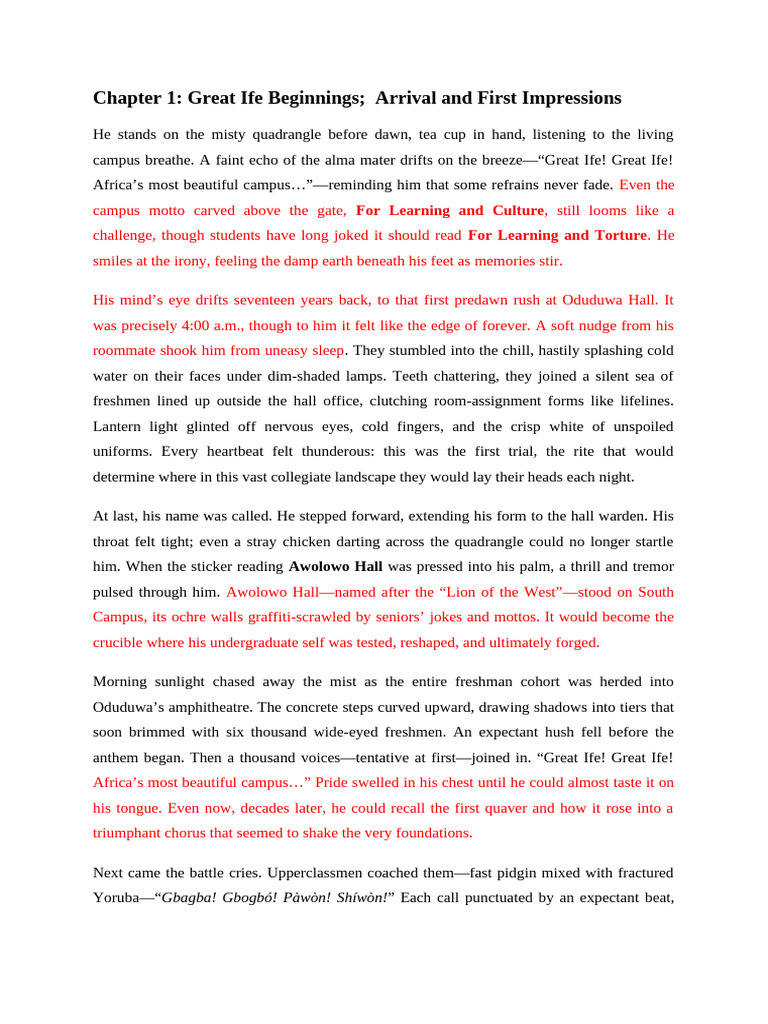 Edited Copy of Chapter 1 - A Journey Revisited-1 | PDF