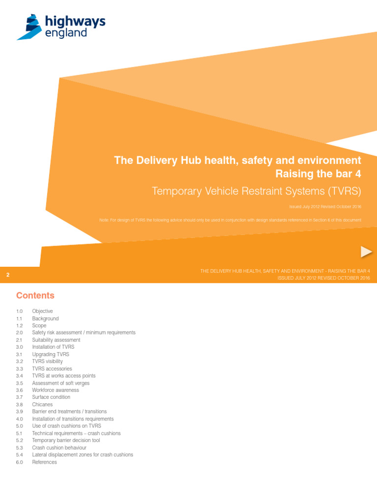 b4 Temporary Vehicle Restraint Systems October 2016 | PDF | Safety ...