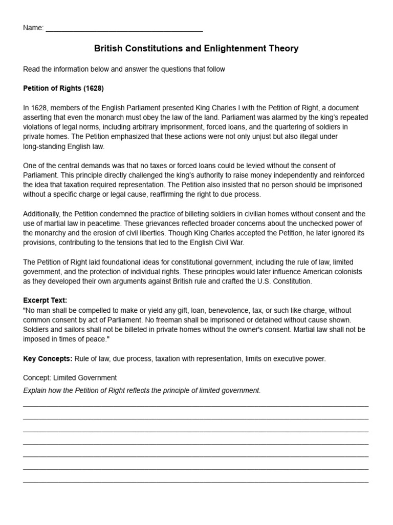 British Constitutions and Enlightenment Theory | PDF | United States ...