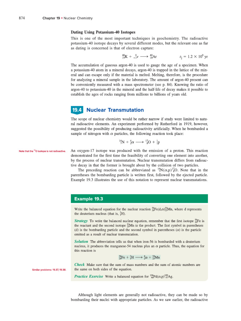 Chem108 Nuclear Transmutation | PDF