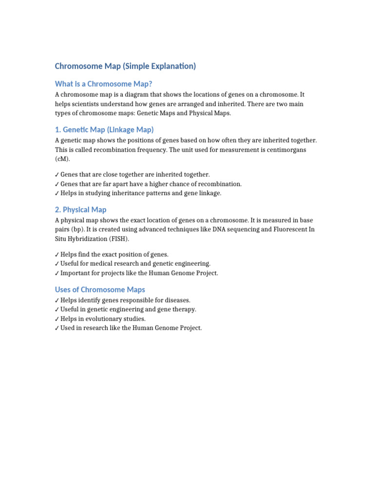 Chromosome Map Simple Retry | PDF