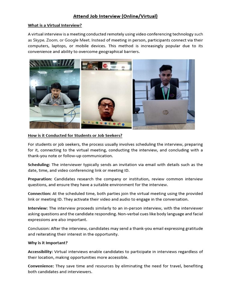 Mastering Virtual Job Interviews | PDF | Jargon | Human Communication