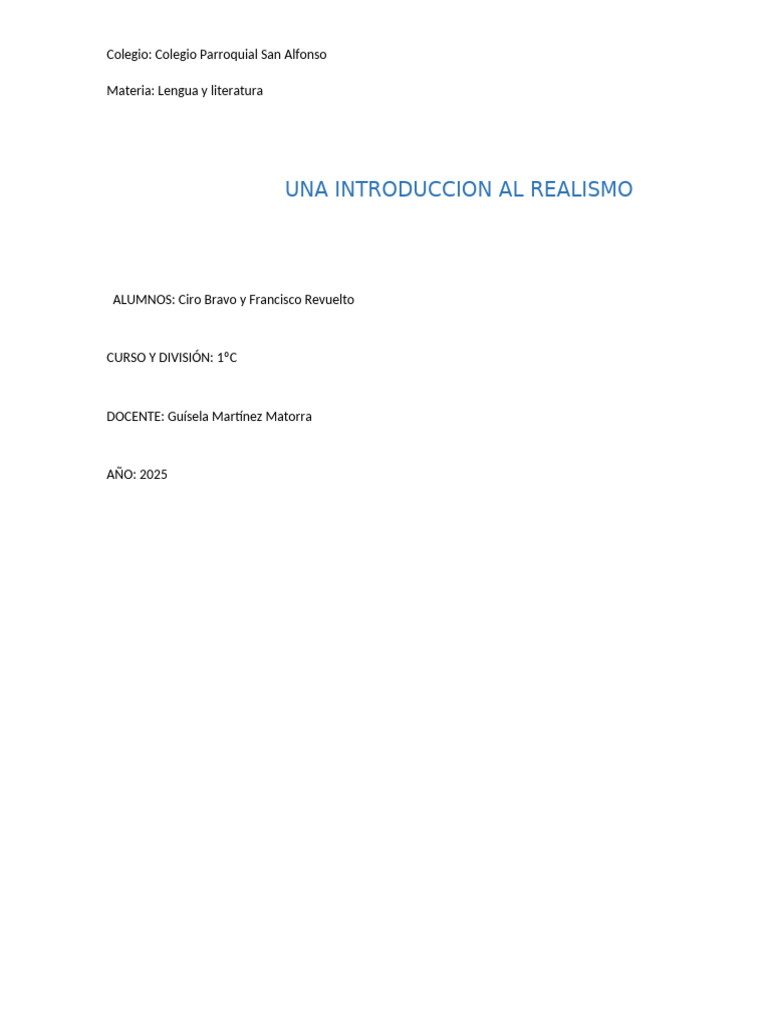 Una Introduccion Al Realismo | PDF | Educación en artes liberales
