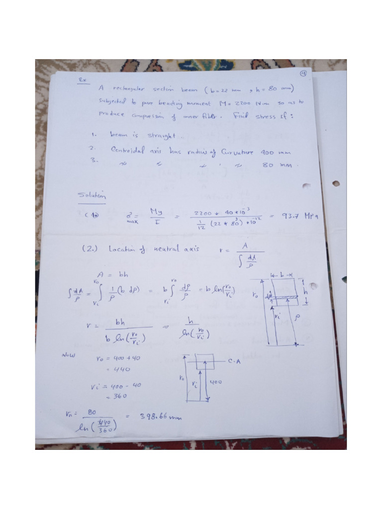 Ch2-2 Curved Beam Examples | PDF