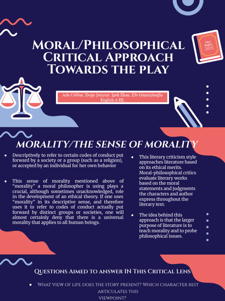 Moral - Philosophical Critical Approach | PDF | Morality | Good And Evil