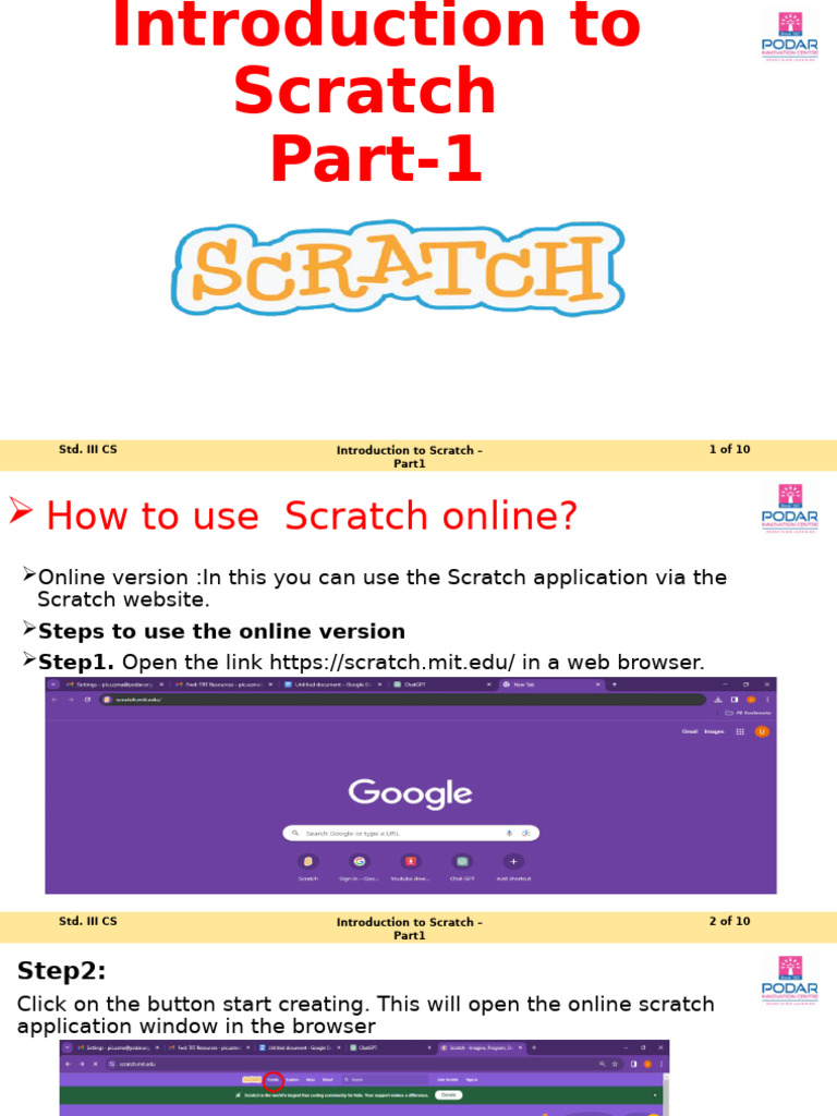 PPT1 CB III CS How To Install Scratch | PDF