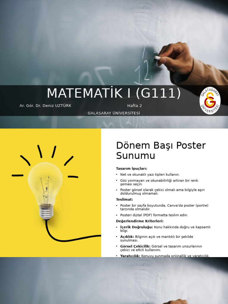 Hafta2 G111 | PDF