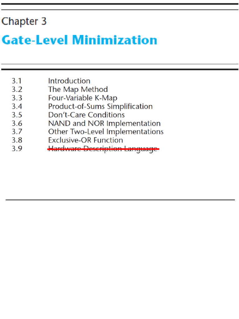 ch3 Gate-Level Minimization | PDF | Logic Gate | Boolean Algebra