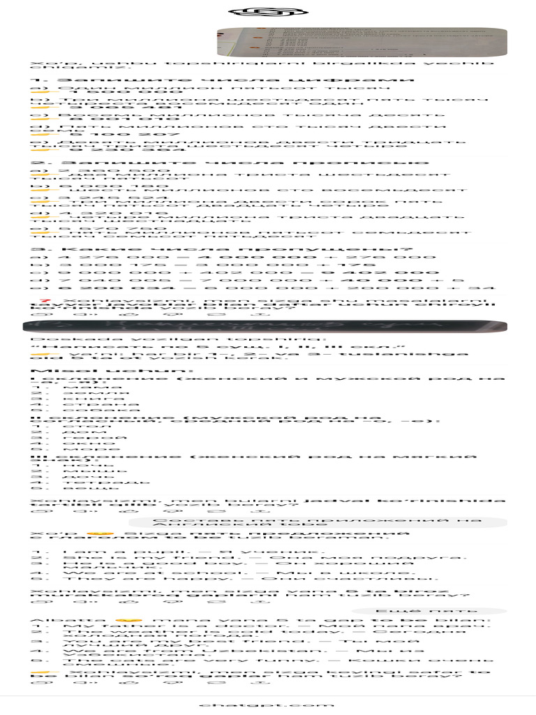 Chiroyli Javoblar Tayyorlash 2 | PDF