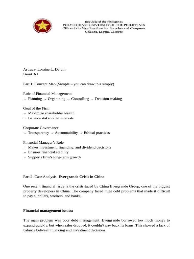 Datuin - Financial Management | PDF | Corporate Governance | Investing