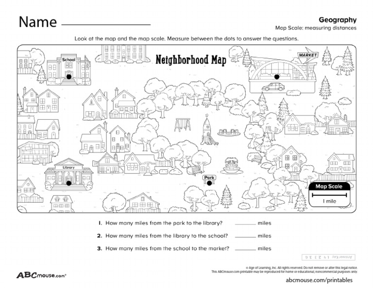 ABCmouse Map Skills Worksheets 7 | PDF