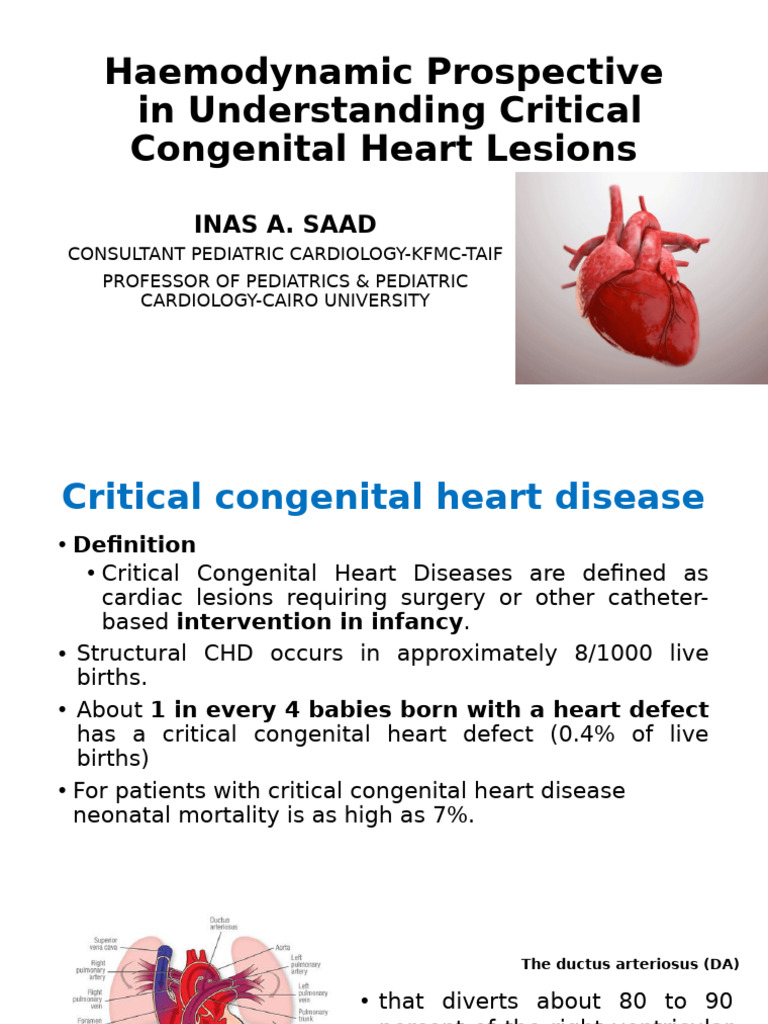 Understanding Critical Congenital Heart Disease | PDF | Congenital ...