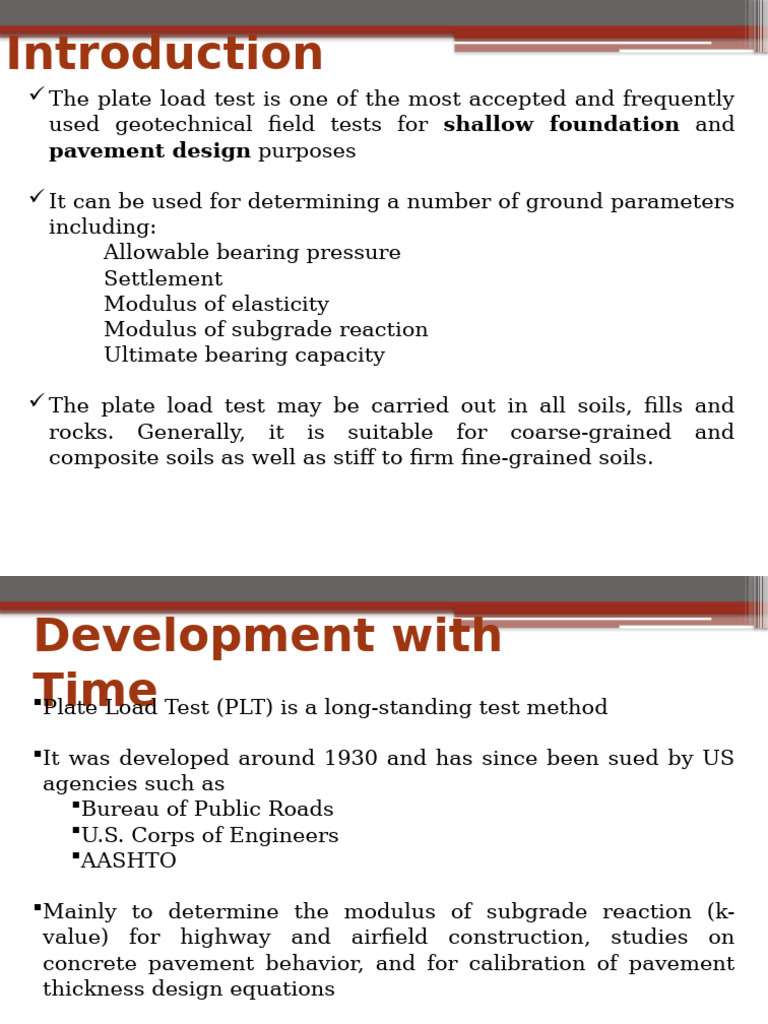 Plate Load Test | PDF | Civil Engineering | Mechanical Engineering