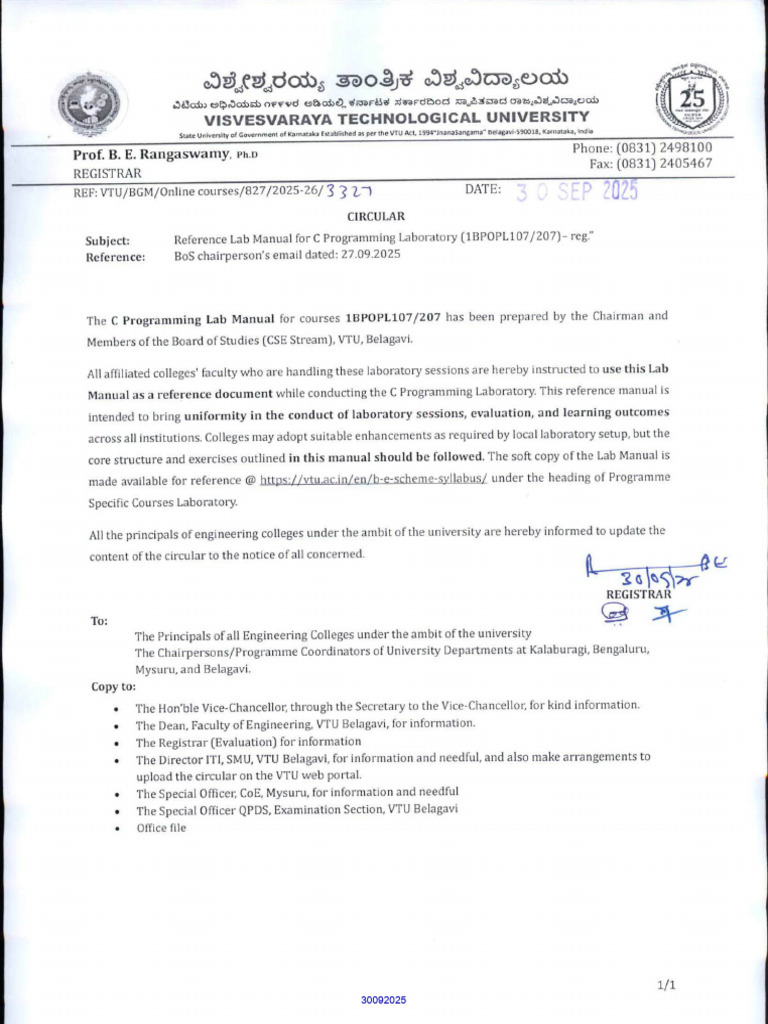 Circular (3327) - IBPOL107 & 207 Reference Lab Manual For C Programming Laboratory | PDF ...