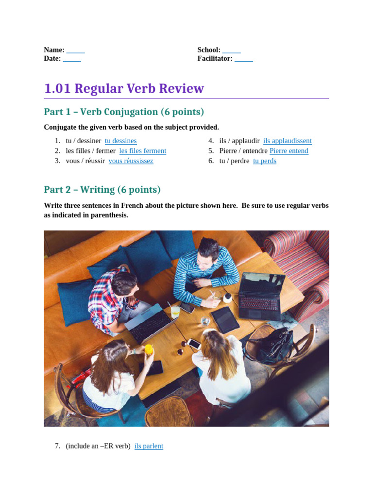 Regular Verb Conjugation Guide | PDF