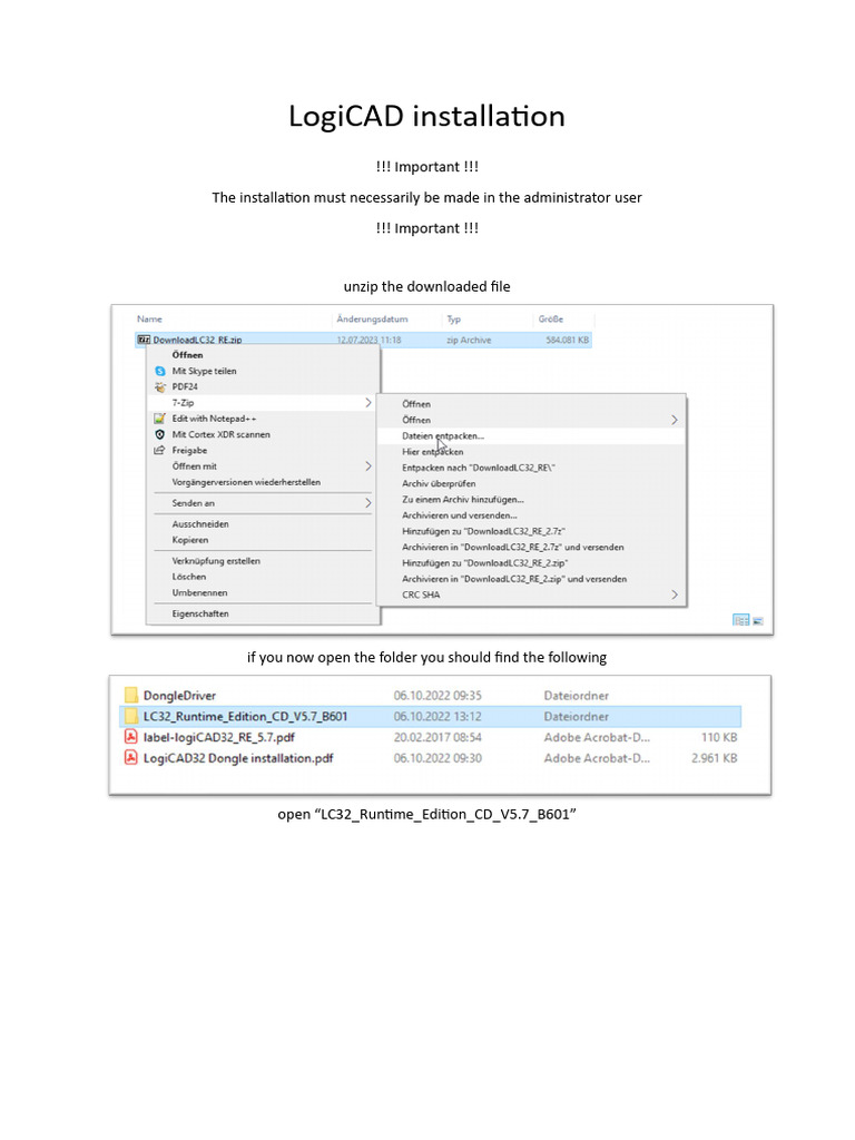 LogiCAD Installation Guide for Admins | PDF